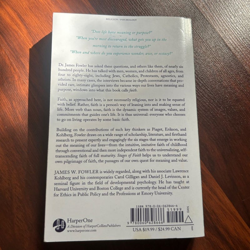 Stages of Faith by James W. Fowler