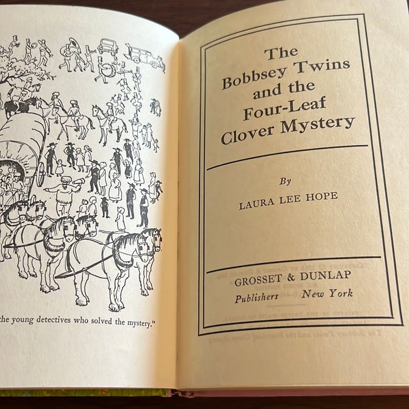 The Four-Leaf Clover Mystery by Laura Lee Hope, Hardcover | Pangobooks
