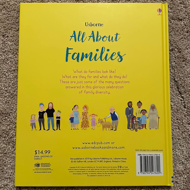 All about Families by Felicity Brooks, Hardcover | Pangobooks
