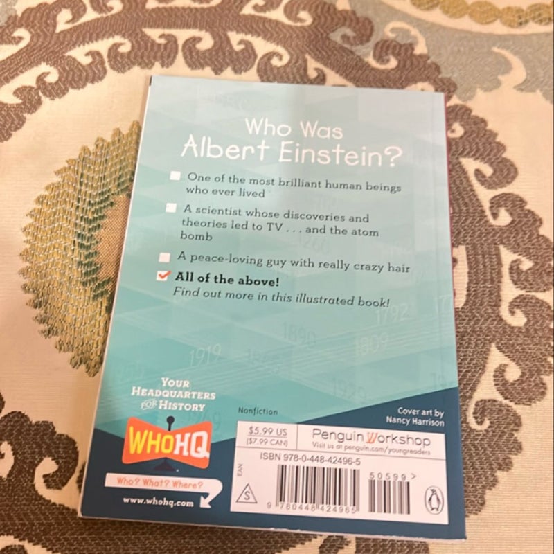Who Was Albert Einstein? by Jess Brallier, Who HQ