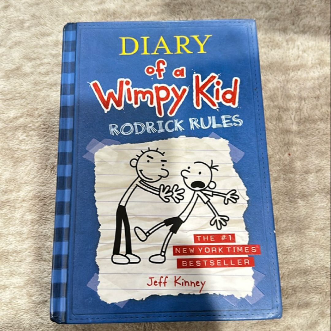 Diary of a Wimpy Kid # 2 - Rodrick Rules by Jeff Kinney, Hardcover ...