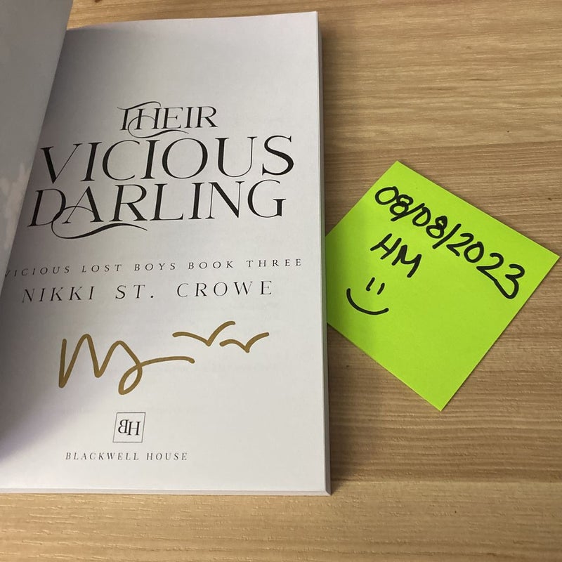 Their Vicious Darling - Signed Patreon Exclusive by Nikki St Crowe ...