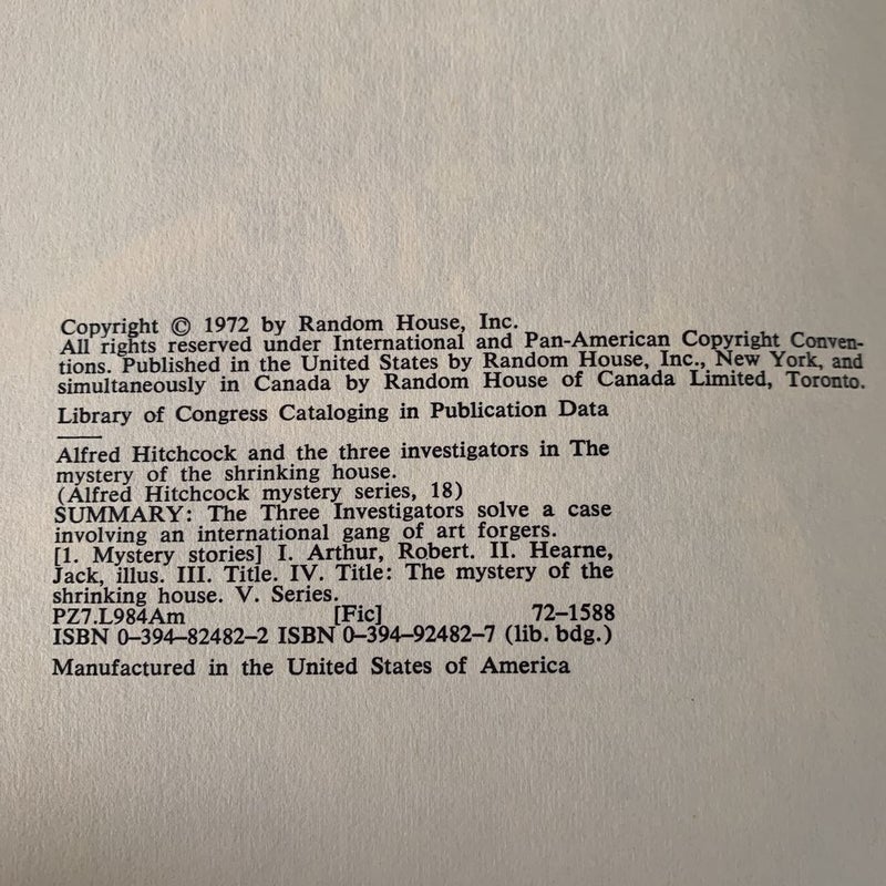 The Mystery of the Shrinking House by William Arden, Hardcover | Pangobooks