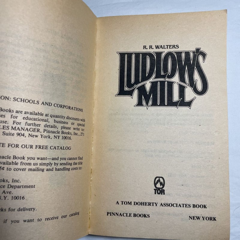 Ludlow’s Mill by R R Walters, Paperback | Pangobooks