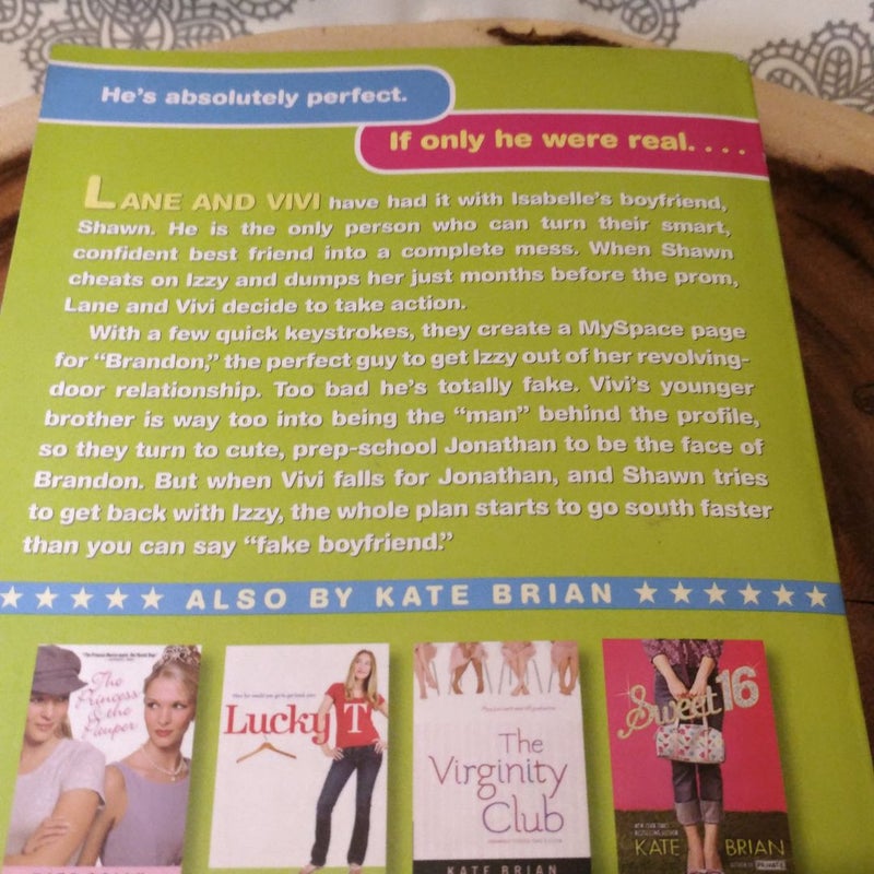 Fake Boyfriend by Kate Brian, Paperback | Pangobooks