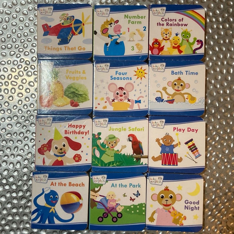 Disney Baby Einstein Blue: 12 Board Books by PI Kids, Hardcover ...