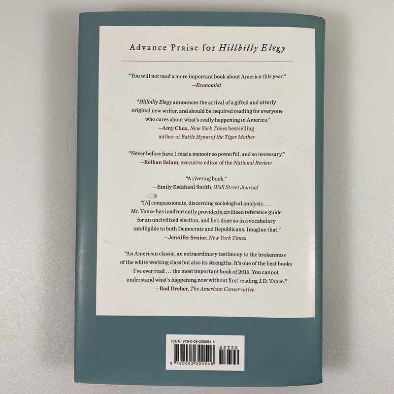 Hillbilly Elegy by J. D. Vance, Hardcover | Pangobooks