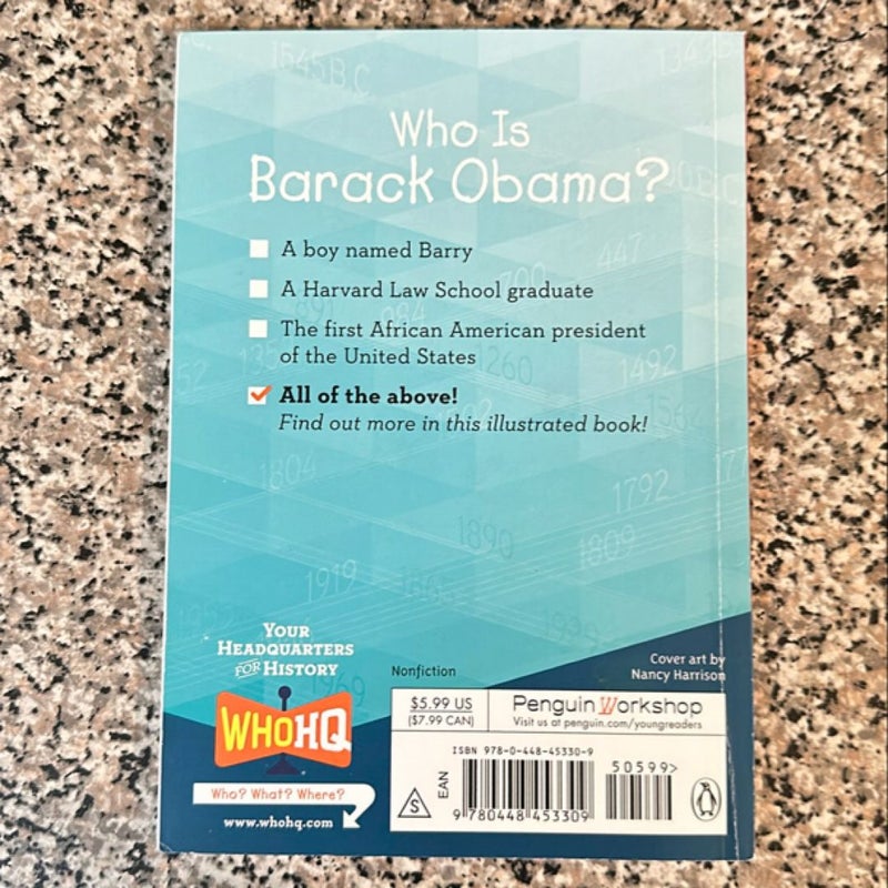Who Is Barack Obama? by Roberta Edwards, Who HQ