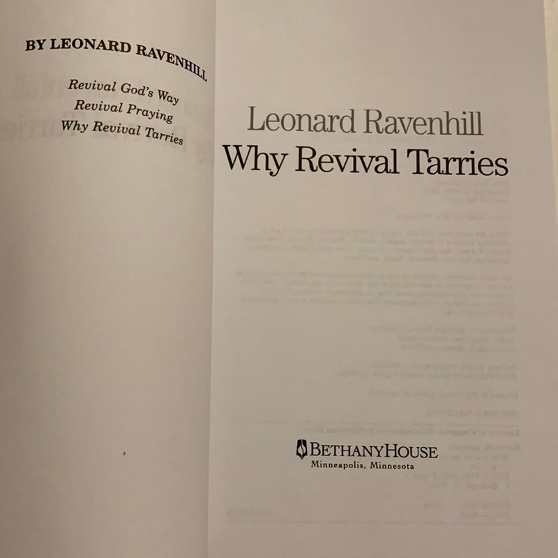 Why Revival Tarries by Leonard Ravenhill