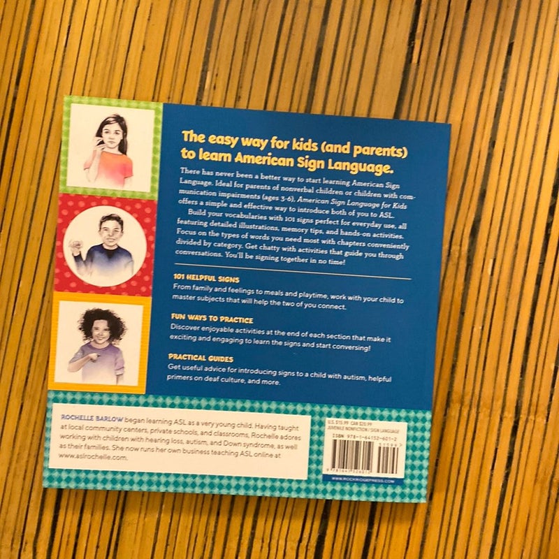 American Sign Language for Kids by Rochelle Barlow, Paperback | Pangobooks