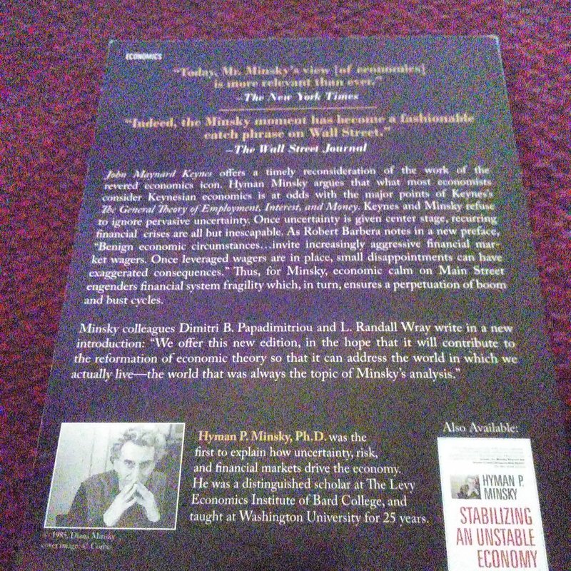 John Maynard Keynes by Hyman P. Minsky