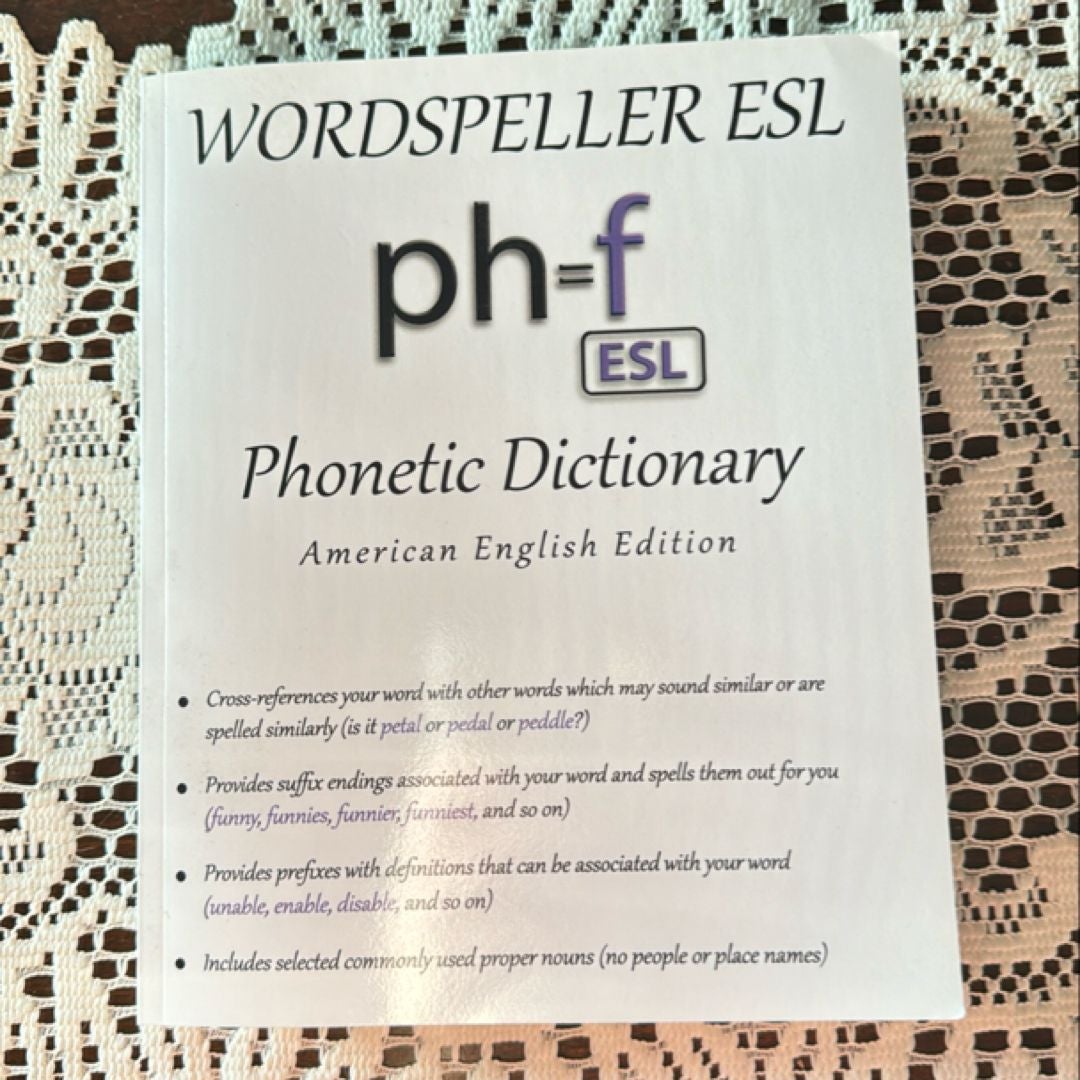 Wordspeller ESL Phonetic Dictionary by Diane Frank, Abigail Marshall