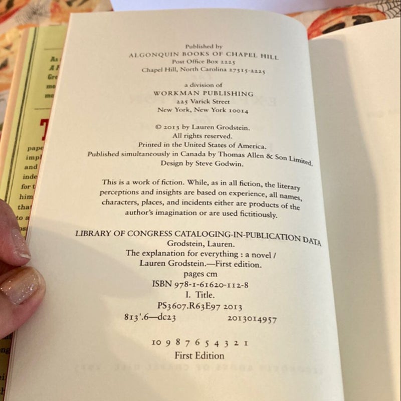 The Explanation for Everything by Lauren Grodstein