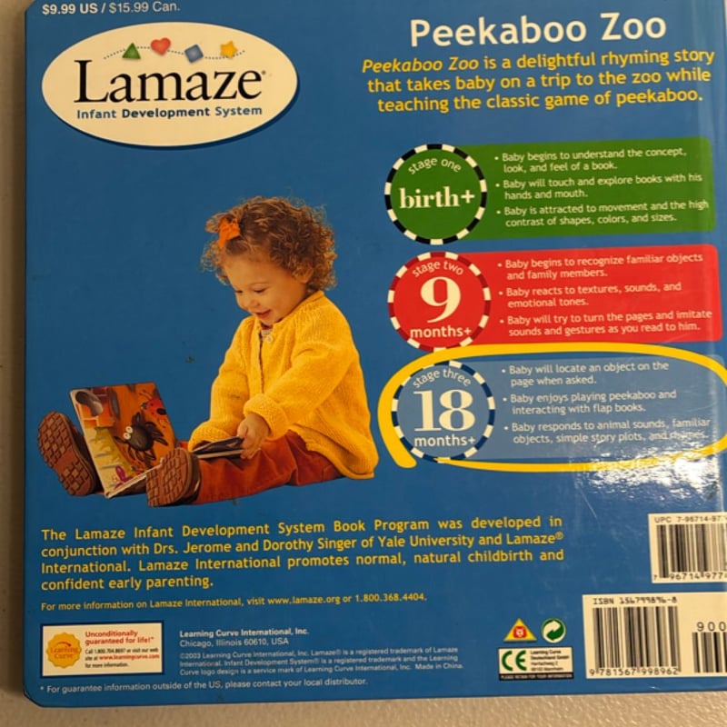 Peek-a-Boo Zoo by Susan Hood