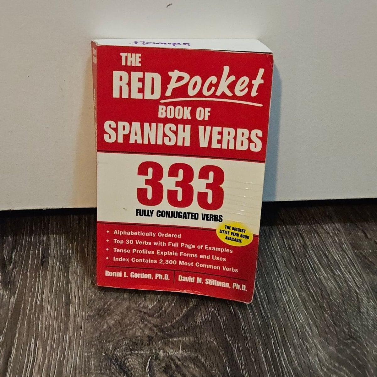 The Red Pocket Book of Spanish Verbs by Ronni L. Gordon, David M. Stillman