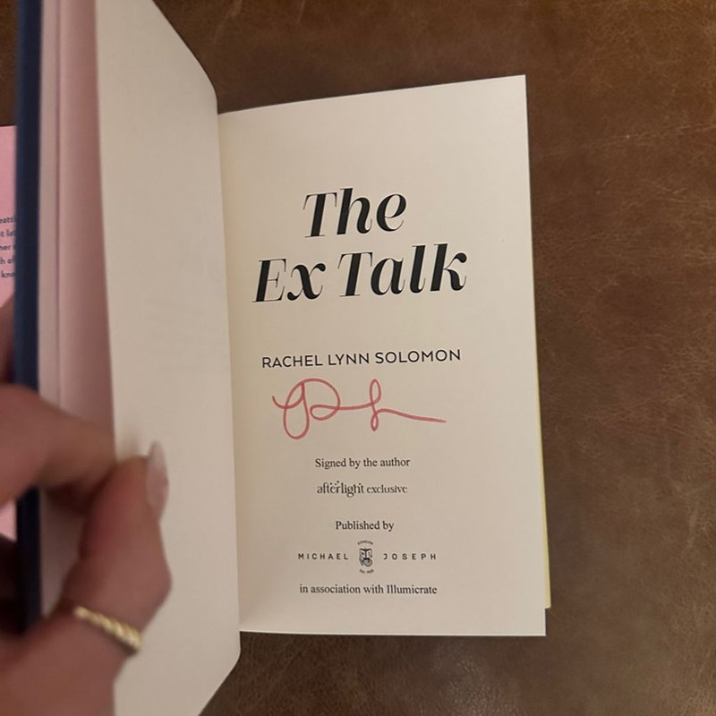 The ex talk signed special edition Rachel Lynn Solomon illumicrate by ...