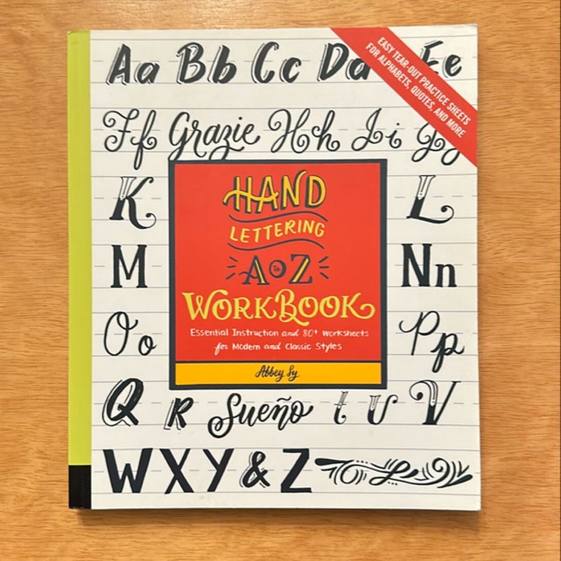 Hand Lettering a to Z Workbook by Abbey Sy
