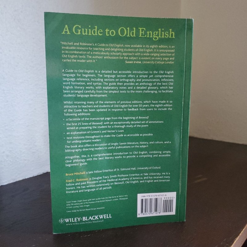 A Guide to Old English by Bruce Mitchell, Fred C. Robinson