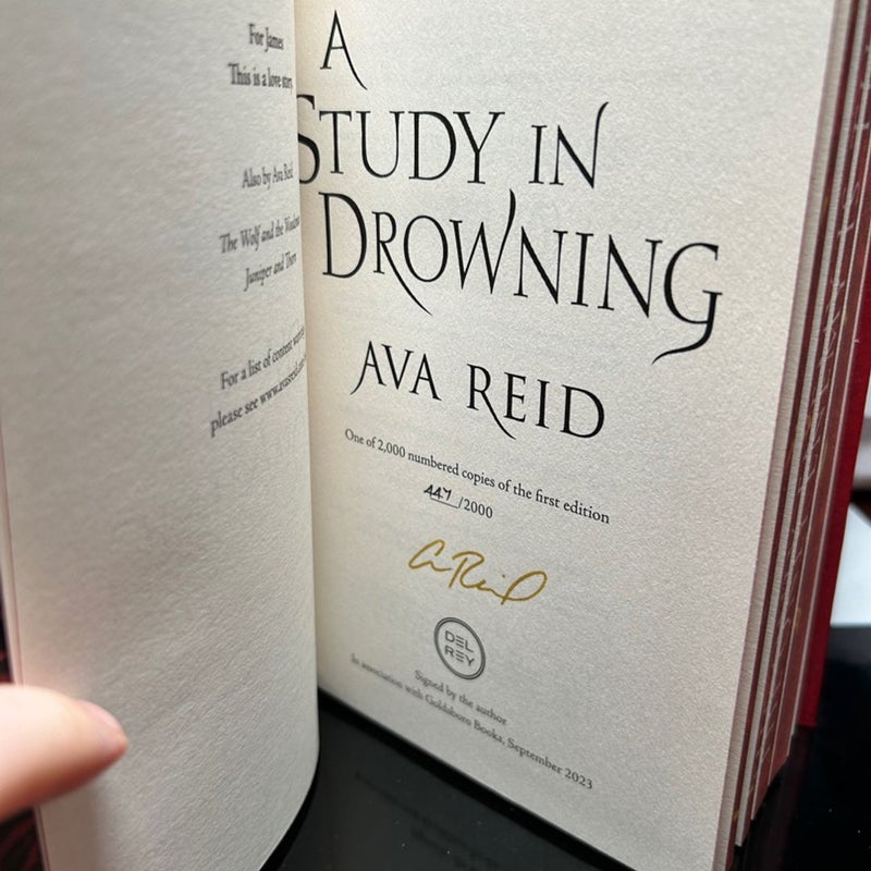 A Study In Drowning by Ava Reid, Hardcover | Pangobooks
