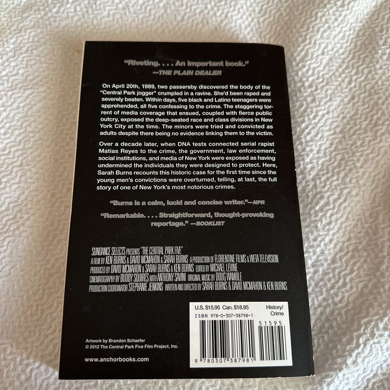 The Central Park Five by Sarah Burns