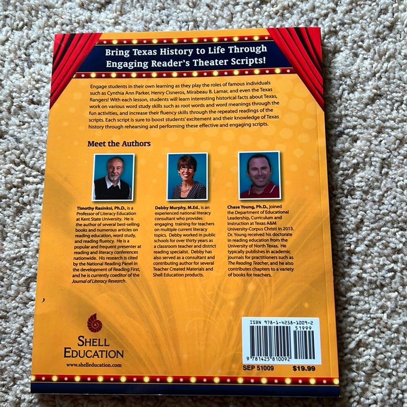 Texas History, Grade 4 by Timothy Rasinski, Debby Murphy, Chase Young