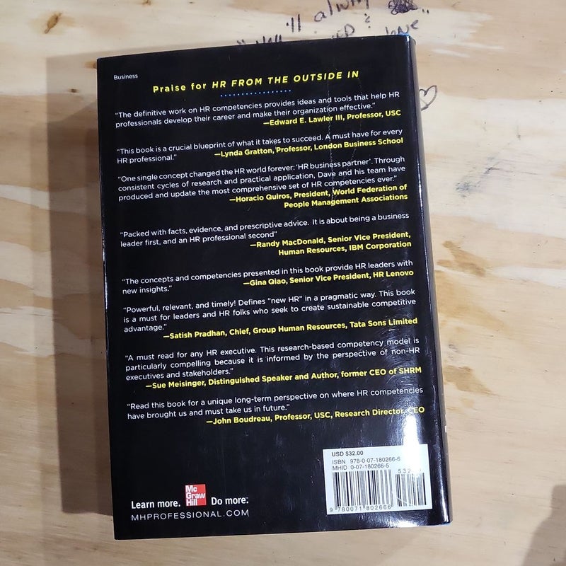 HR from the Outside in: Six Competencies for the Future of Human ...