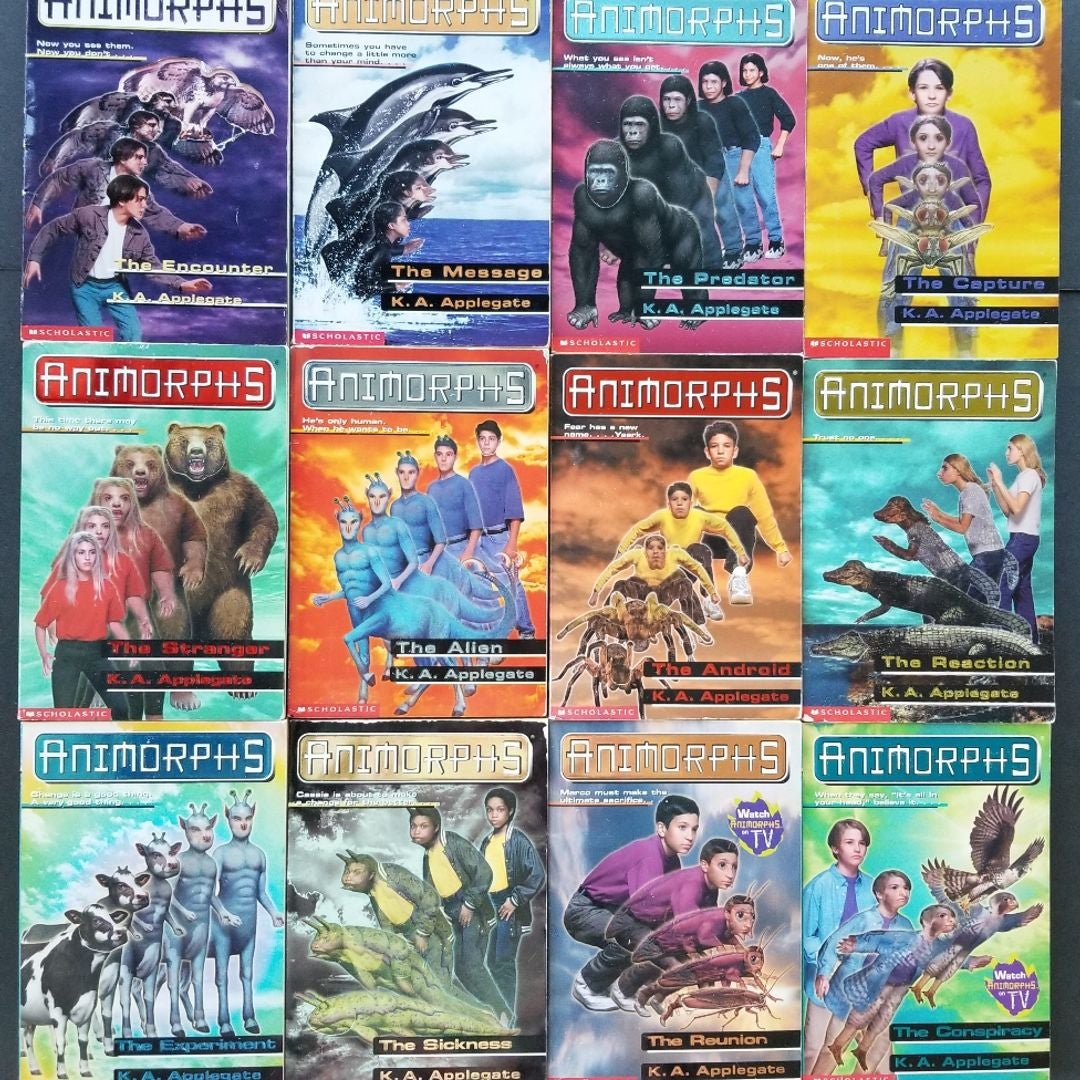 VINTAGE 1990s LOT OF 12 ANIMORPHS BOOKS BY R.A. APPLEGATE 1ST ED. NEW ...