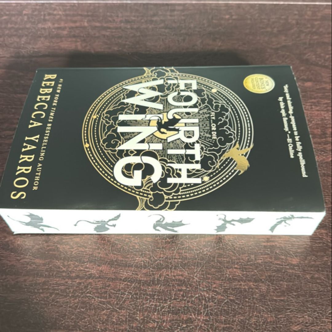 Fourth Wing 1st edition *SPRAYED EDGES* by Rebecca Yarros, Paperback ...