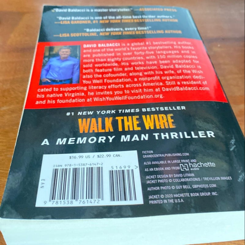 Walk the Wire by David Baldacci, Paperback | Pangobooks