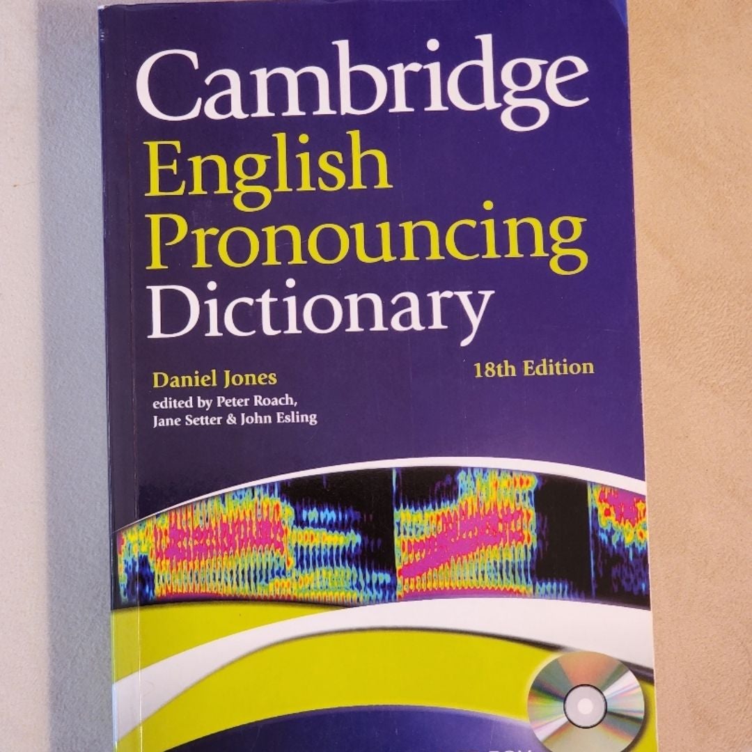 Cambridge English Pronouncing Dictionary with CD-ROM 18th Edition by ...