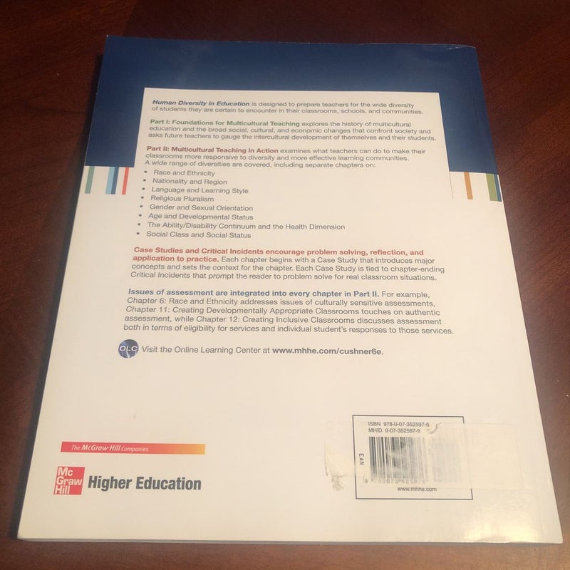 Human Diversity in Education by Kenneth Cushner, Averil McClelland ...