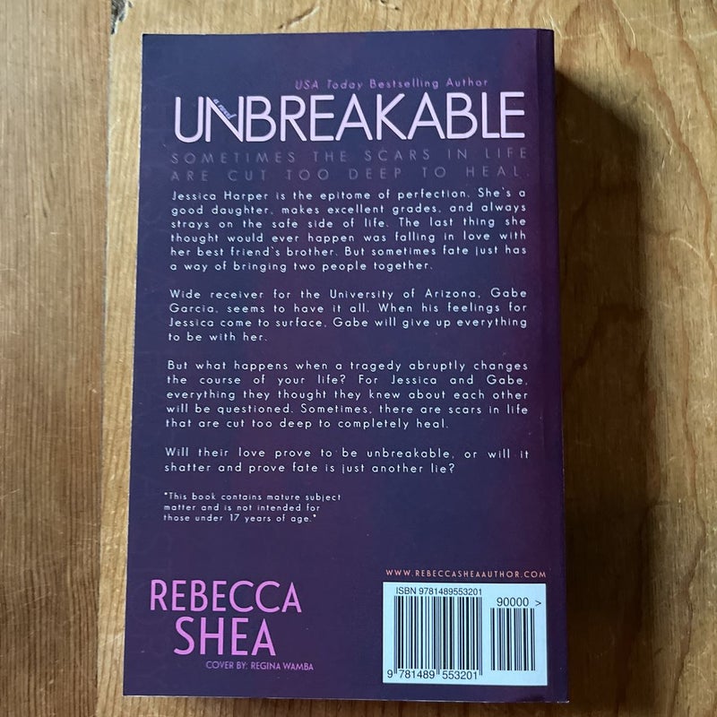 Unbreakable by Rebecca Shea, Paperback | Pangobooks
