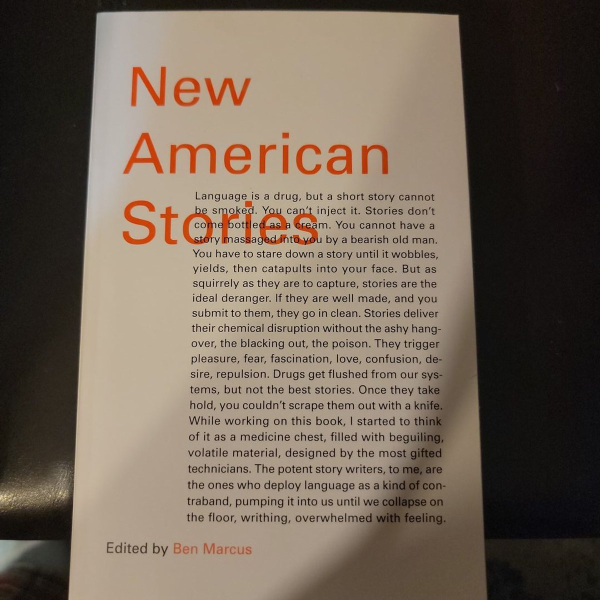 New American Stories by Ben Marcus