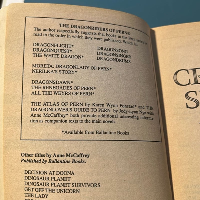 Crystal Singer by Anne McCaffrey