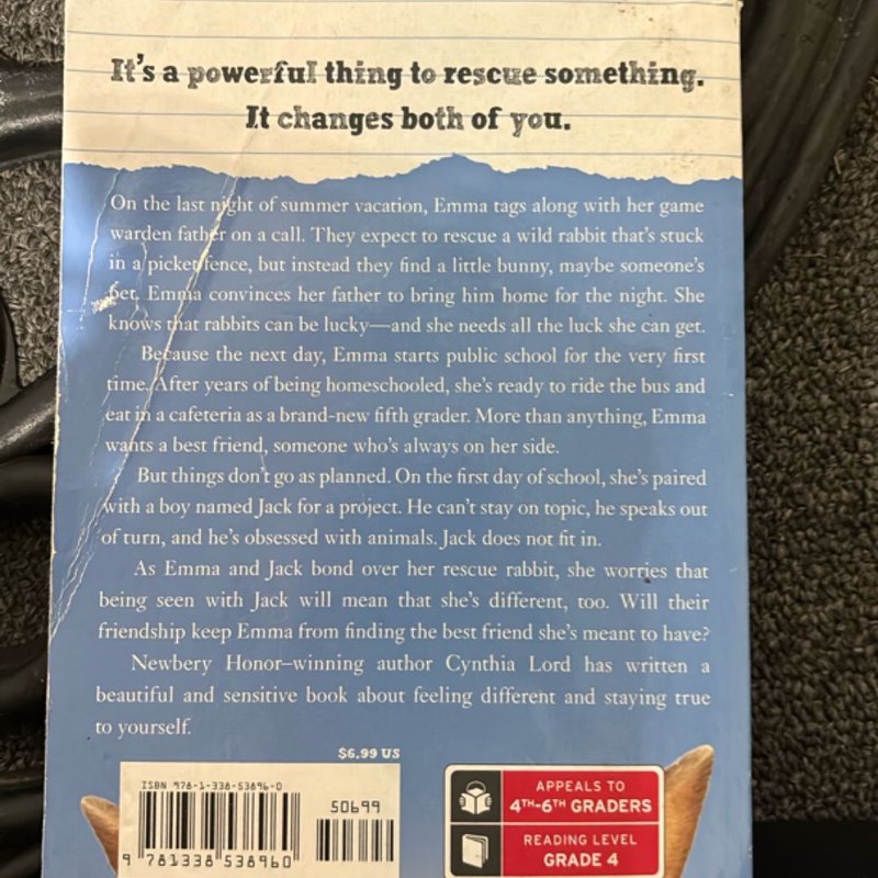 Because of the Rabbit by Cynthia Lord , Paperback | Pangobooks