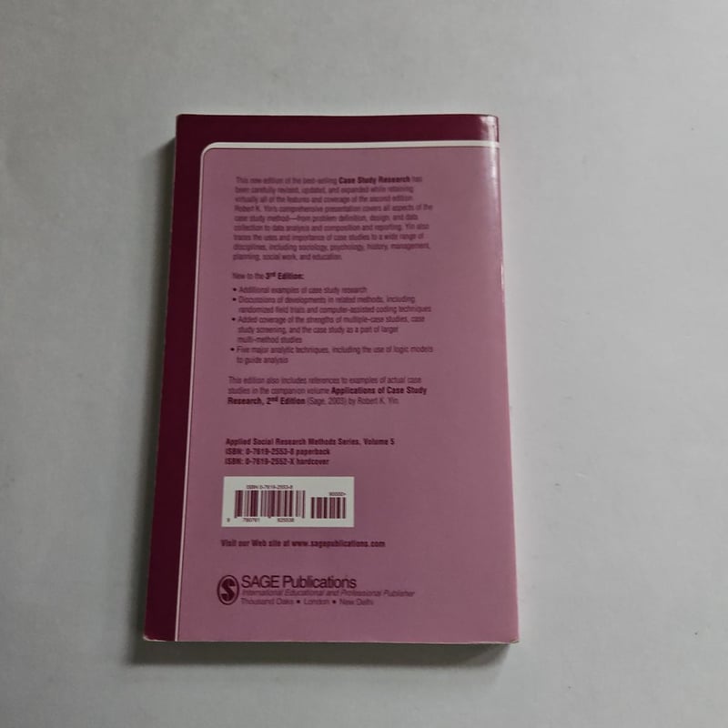 Case Study Research by Robert K. Yin, Paperback | Pangobooks