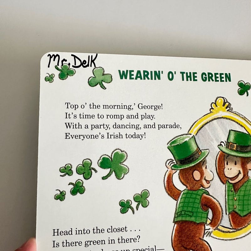 Happy St. Patrick’s Day, Curious George by Cynthia Platt, Hardcover ...