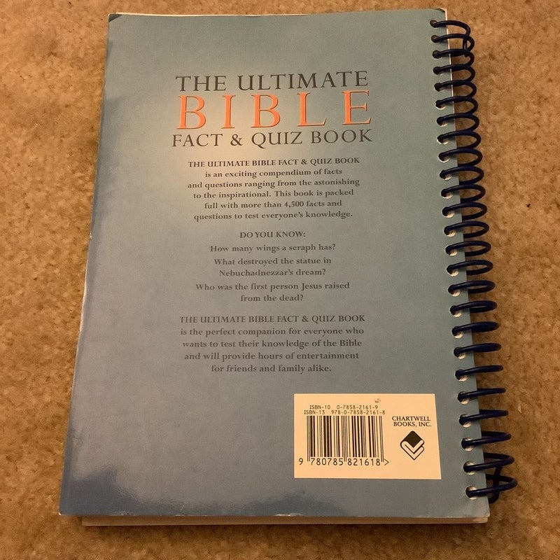 The Ultimate Bible Fact and Quiz Book by Martin H. Manser