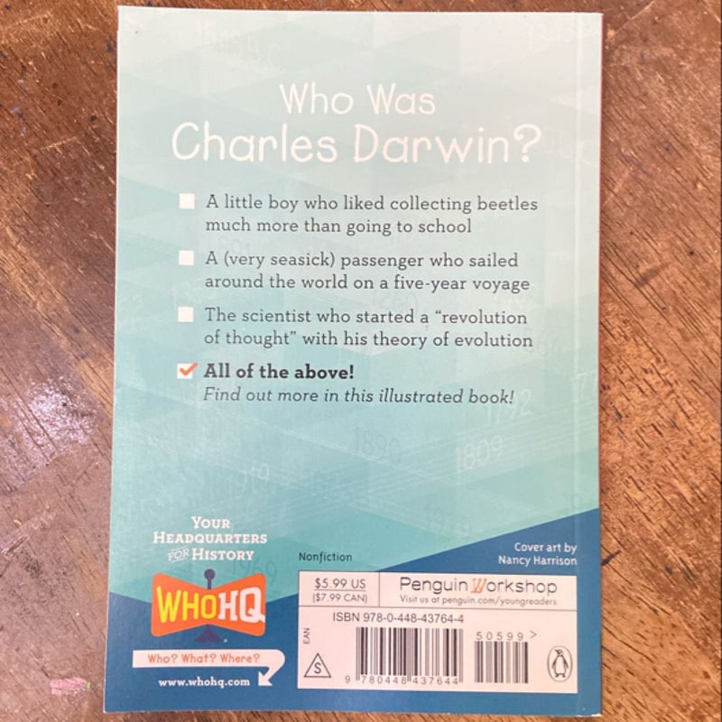 Who Was Charles Darwin? by Deborah Hopkinson, Who HQ