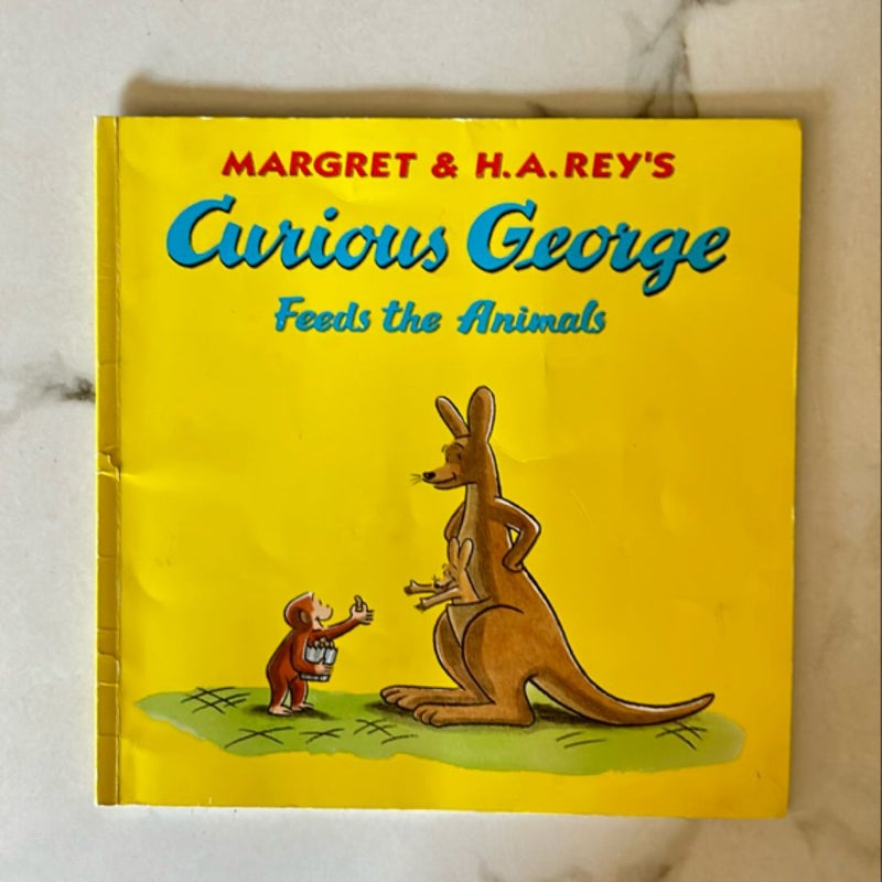 Curious George Feeds the Animals (8x8 with Stickers) by H. A. Rey ...