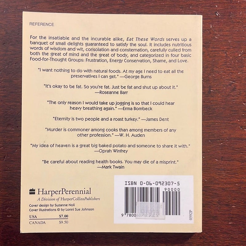 Eat these Words by Michael Cader, Debby Roth