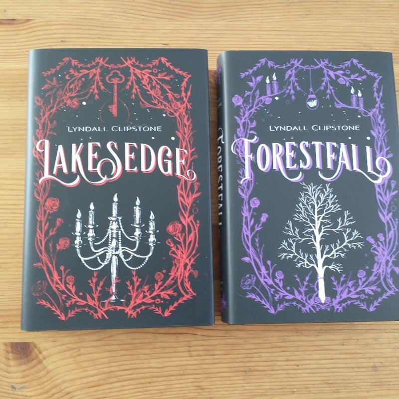OwlCrate Lakesedge Forestfall Duology by Lyndall Clipstone, Hardcover | Pangobooks