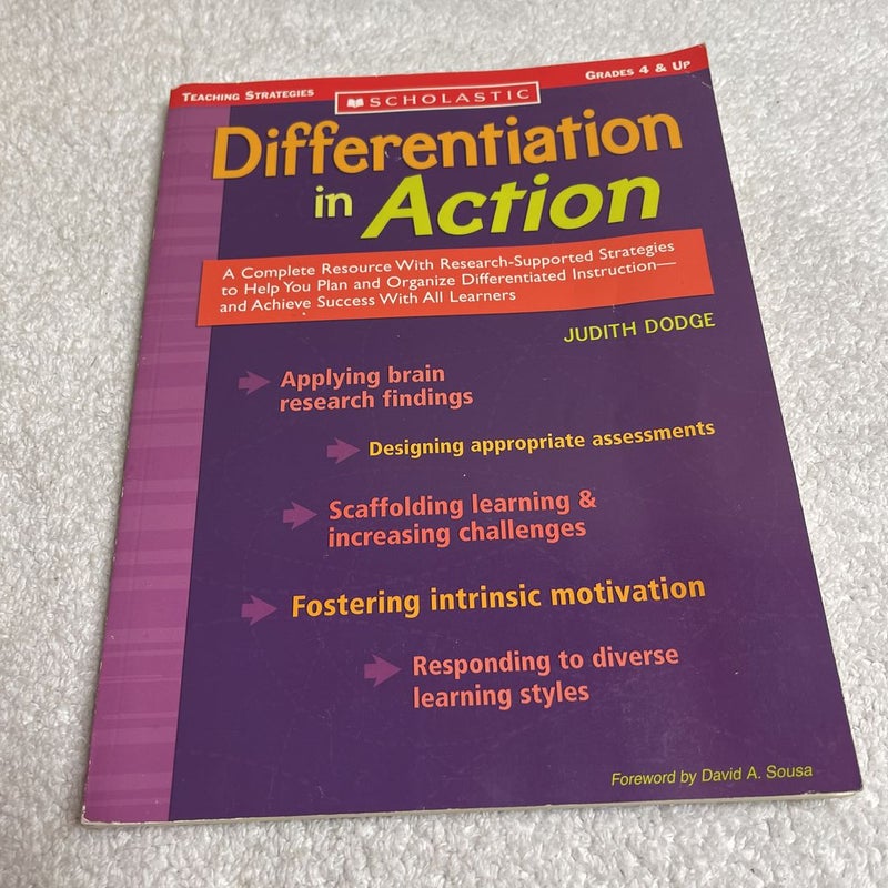 Differentiation in Action by Judith Dodge, Paperback | Pangobooks