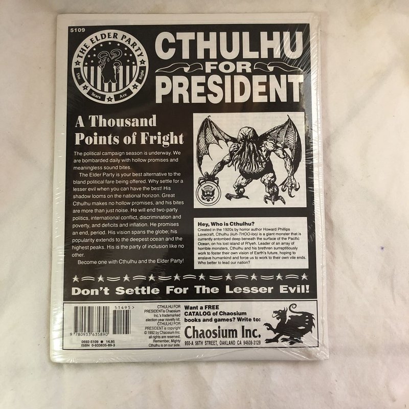 The Cthulhu for President Kit by Charlie Krank