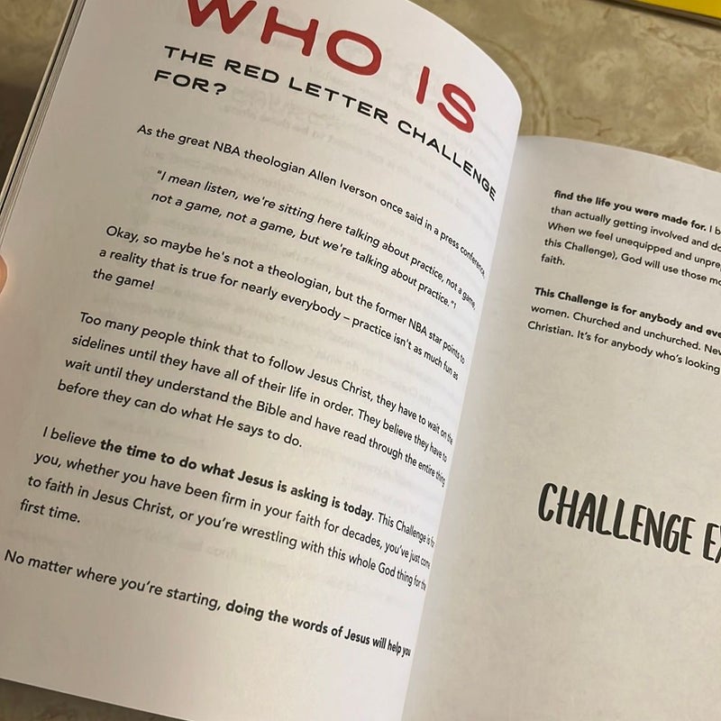 Red Letter Challenge by Zach Zehnder, Paperback | Pangobooks
