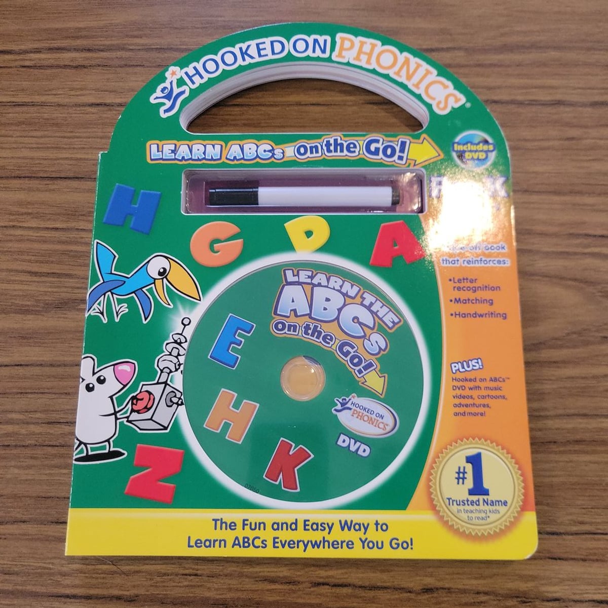 My ABCs Wipe-off Board Book with DVD by Sandviks HOP, Inc. Staff