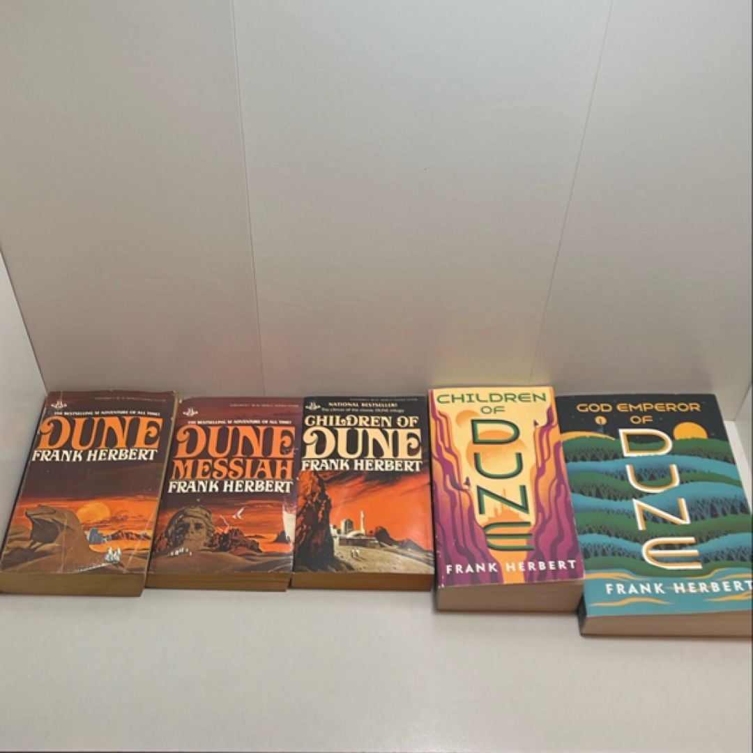 Dune series - Lot of 5 by Frank Herbert, Paperback | Pangobooks