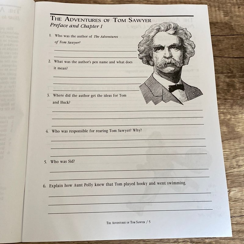 Tom Sawyer Comprehension Guide by Chris Oberholtzer, Ned Bustard