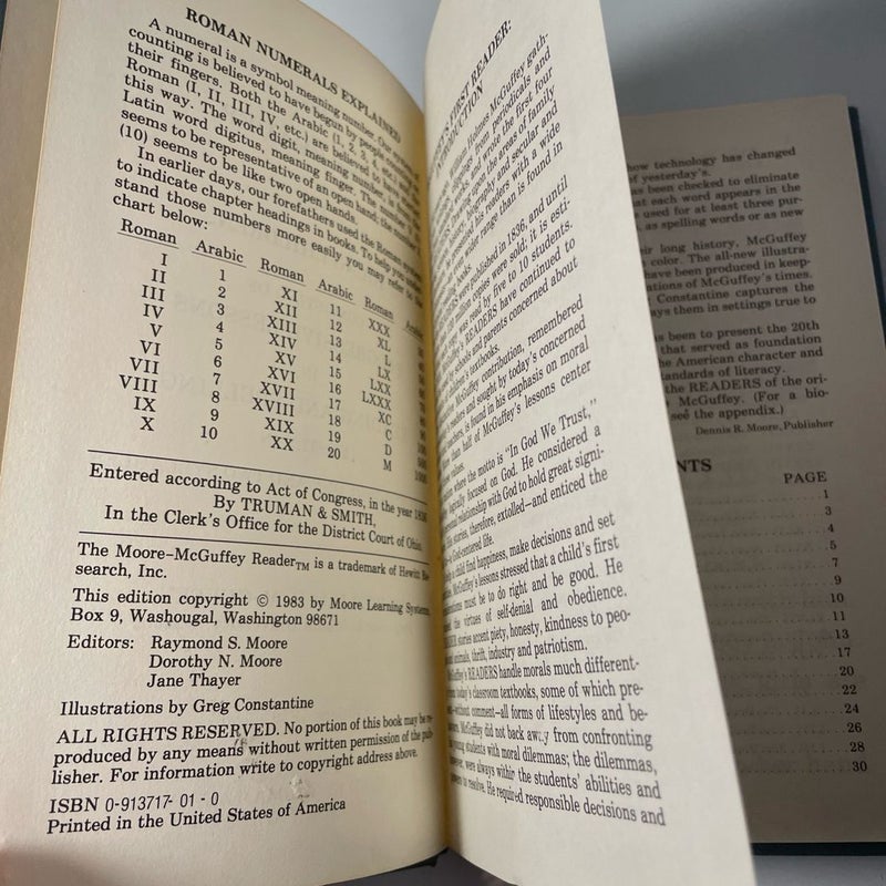 The Moore McGuffey Readers First Reader William McGuffey 1836-1853 LB282 Vintage by William H ...