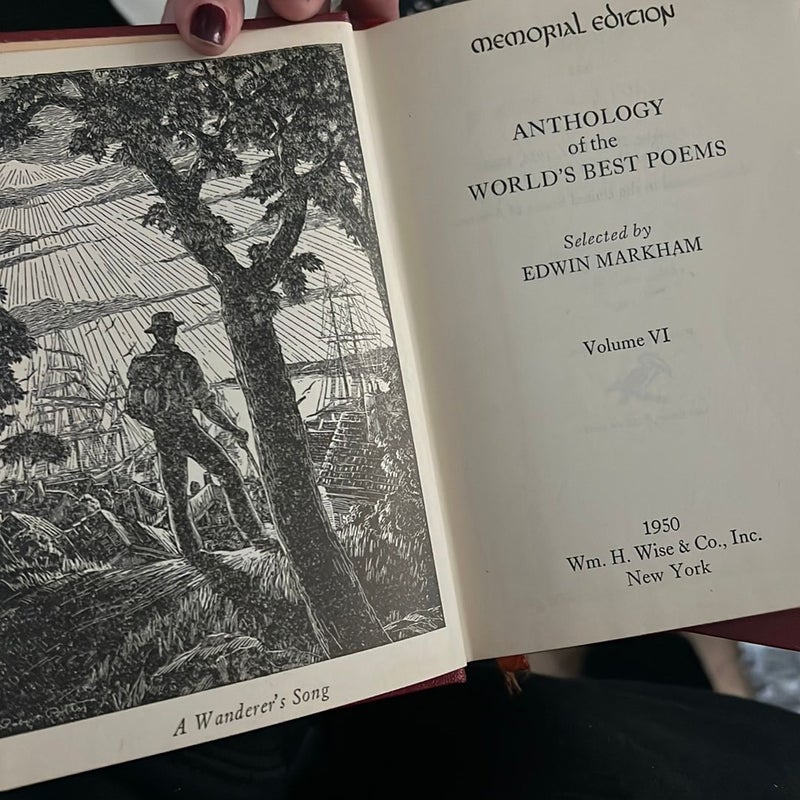 Anthology of the World’s Best Poems by Edwin Markham, Hardcover ...